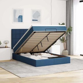 Osmanský rám postele s matrací Blue 140x190cm textil 3314009