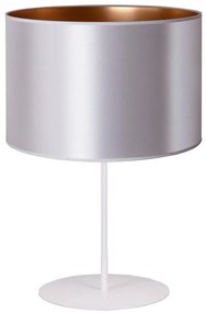 Duolla - Stolní lampa CANNES 1xE14/15W/230V pr. 20 cm stříbrná/měděná/bílá