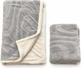 Deka luxury beránková z mikroplyše světle šedá 200x230cm TiaHome