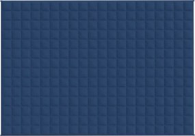 Zátěžová deka modrá 135 x 200 cm 6 kg textil 3154852