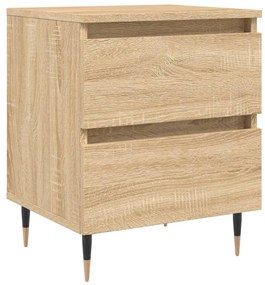 Noční stolek dub sonoma 40 x 35 x 50 cm kompozitní dřevo - Default Title