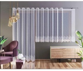 DekorTextil Hotová záclona nebo balkonový komplet Nela - bílá ROZMĚR: (š x v): 330 x 150 cm