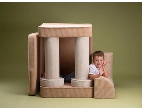 Světle hnědá manšestrová dětská pohovka 132 cm Settee – Wigiwama