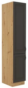 Potravinová skříňka Retroline 40 DK-210 2F, Barva: dub artisan + grafit