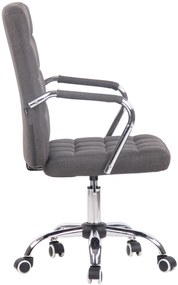 Kancelářská židle Ikast - látkový potah | tmavě šedá