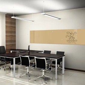 Okrová umbra skleněná pracovní a kancelářská tabule Smatab® - 100 × 200 cm