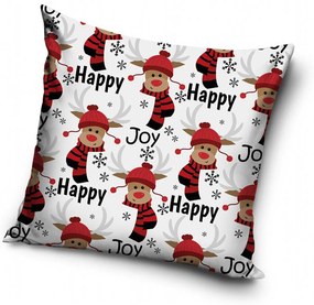 TipTrade Vánoční povlak Happy Joy 40x40 cm