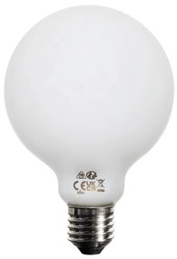 Sada 5 ks Stmívatelná LED žárovka E27 se 3 stupni stmívání, opálové sklo G95, 4W, 450lm, 2700K