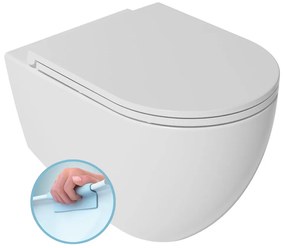 Isvea INFINITY závěsná WC mísa, Rimless, 36,5x53cm, bílá - 10NF02001