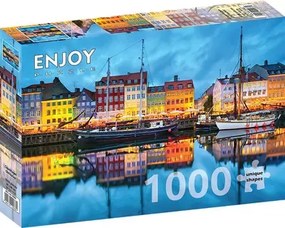 ENJOY Puzzle Starý kodaňský přístav / 1000 dílků / od 14 let