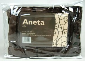 BO-MA  Deka ANETA, mikrovlákno, hnědá čokoládová|Chocolate Brown, 15x200cm