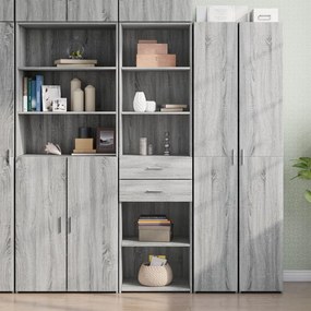 Skříň highboard šedá sonoma 50 x 42,5 x 185 cm kompozitní dřevo 3281460