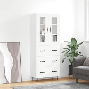 Skříň highboard bílá 69,5 x 34 x 180 cm kompozitní dřevo 3198433