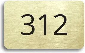 ACCEPT Číslo na dveře - typ 10 (50x30mm) - bílá tabulka - barevný tisk