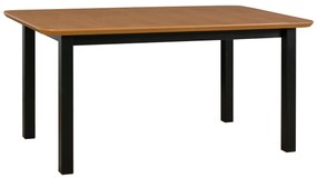 Jídelní stůl Arwen 2 Zvolte barvu nožek: Černá, Barva horní desky stolu (dýha): Buk přirodní