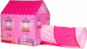 ECOTOYS Dětský stan na hraní s tunelem Domeček