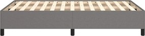 Rám postele bez matrací tmavě šedá 120x190 cm textil 3269632