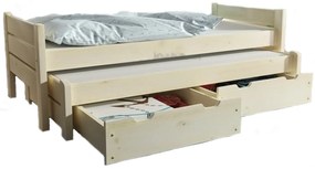 dětská dřevěná rozkládací dvoulůžková postel smrková Adrian marša