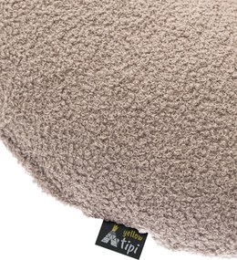 Sametový polštář s knoflíkem barva růžová látka pletený vzor