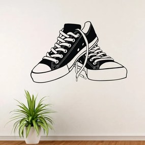 Boty tenisky - vinylová samolepka na zeď 125x80cm