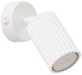 Sollux Lighting Nástěnné svítidlo KARBON bílé s vypínačem