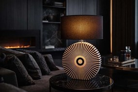 Designová stolní lampa Ilissa 62 cm černo-bílá