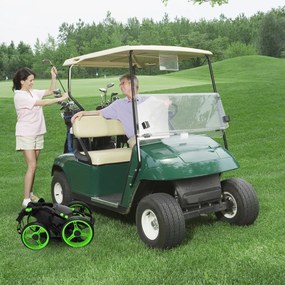 Costway Golfový vozík se 4 koly Golfový vozík Golfový skládací