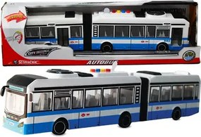 SPARKYS Kloubový autobus CITY SERVICE CAR modrý / 1:16 / Setrvačník /