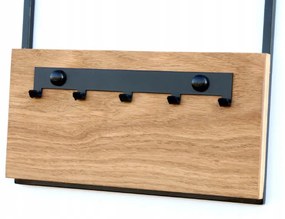 M.Clock Nástěnná police na klíče 50x13x25cm kovově-dřevěná