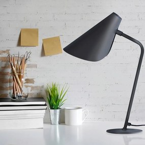 Černá stolní lampa SULION Lisboa, výška 45 cm