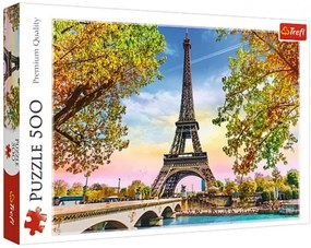 Puzzle Romantická Paříž 500 dílků 48x34cm v krabici 40x26,5x4,5cm