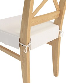 Sedák na židli IKEA Ingolf barva béžová látka pletený vzor