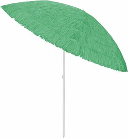 Plážový slunečník Hawaii zelený 300 cm 314699