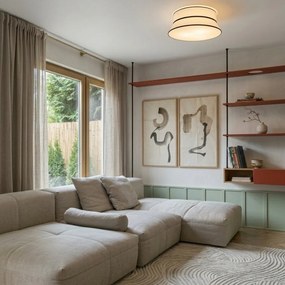 Bílé papírové stropní svítidlo ø 60 cm TOP – Thoro