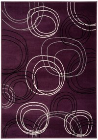 Hans Home | Kusový koberec Kruhy lila - 80x150
