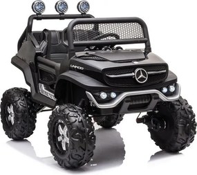 LEAN CARS Vozidlo na akumulátor Mercedes Unimog S, černé