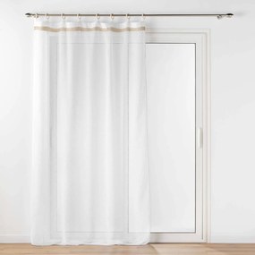 Záclona s dřevěnými oky MILEO, 140 x 240 cm