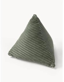 Trojúhelníkový manšestrový polštář Kylen