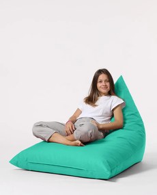 Atelier del Sofa Zahradní sedací vak Pyramid Big Bed Pouf - Turquoise, Tyrkysová