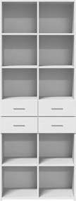 Skříň highboard bílá 70 x 42,5 x 185 cm kompozitní dřevo 3281462