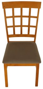 Židle, třešeň /béžovohnedá, GRID NEW