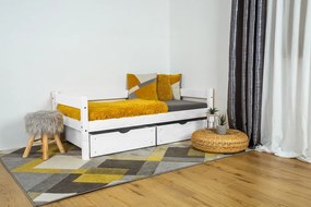 MAXIDO Dětská postel Mia - dva šuplíky 200x90 Bílá