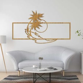 Designová dřevěná dekorace květinový ornament | SENTOP HDF0323