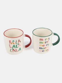 Sinsay - Hrnky s vánočním motivem – 2 kusy - vícebarevná
