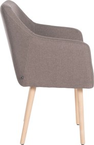 Konferenční židle Utrecht látka přírodní konstrukce – taupe