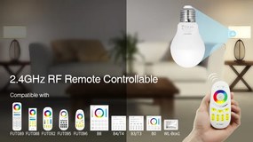 LED Solution Mi-Light MiBoxer RF LED žárovka RGB+CCT 6W E27