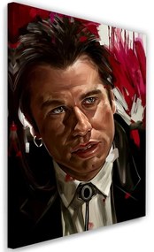 Gario Obraz na plátně Pulp Fiction, John Travolta alias Vincent Vega - Dmitry Belov Rozměry: 40 x 60 cm
