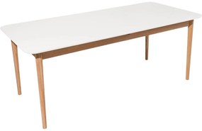 OnaDnes -20% Bílý lakovaný rozkládací jídelní stůl Tom Tailor Color 190/275 x 90 cm
