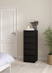 Komoda Simplicity 40 x 50 x 111,5 cm, černý mat