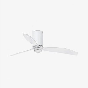 FARO 32039-9 MINI TUBE FAN M LED, bílá/transparentní, stropní LED ventilátor s DC motorem - FARO